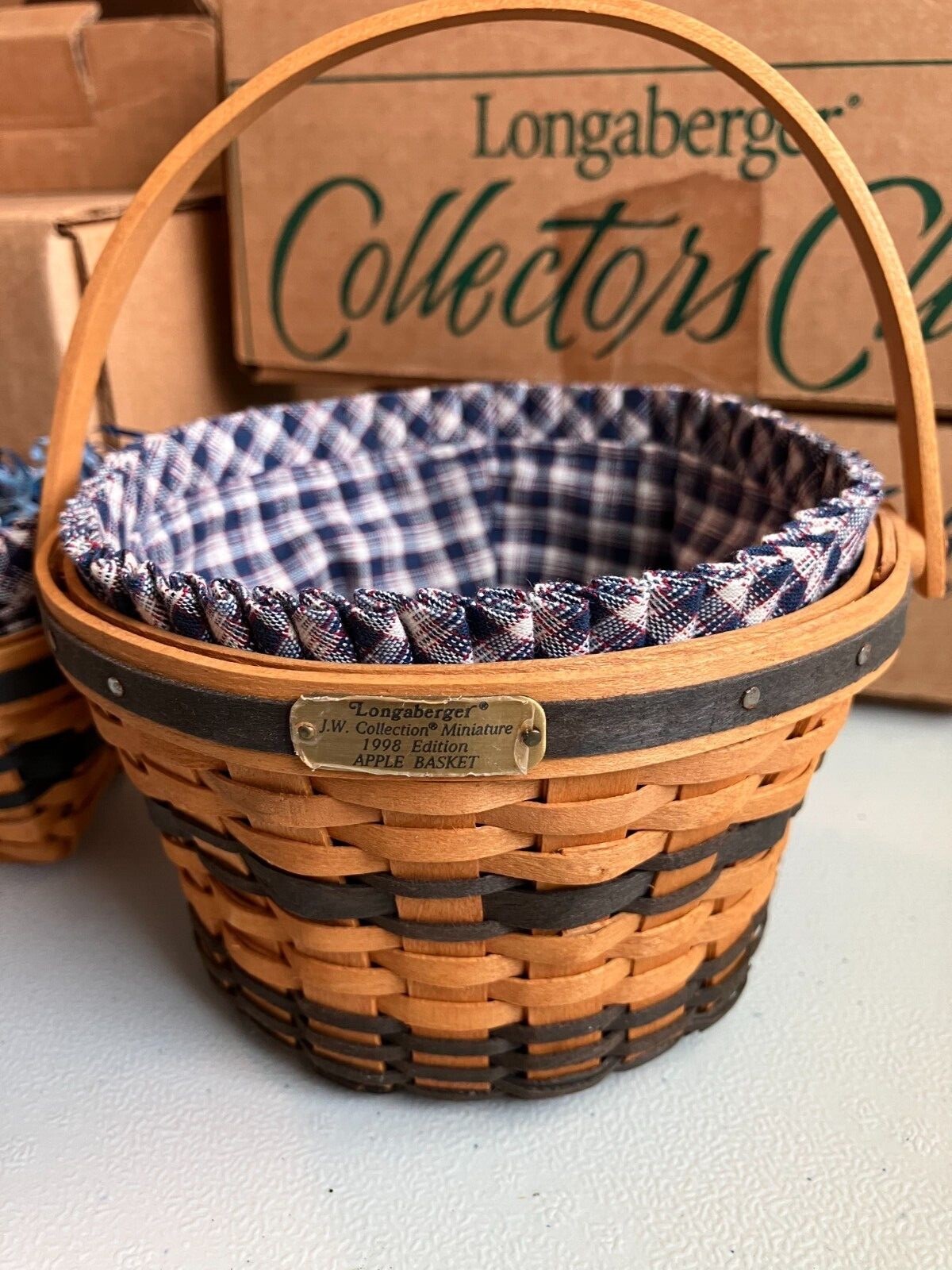 14 Longaberger Collectors Club JW Miniature Baskets Display Only! 12 ...