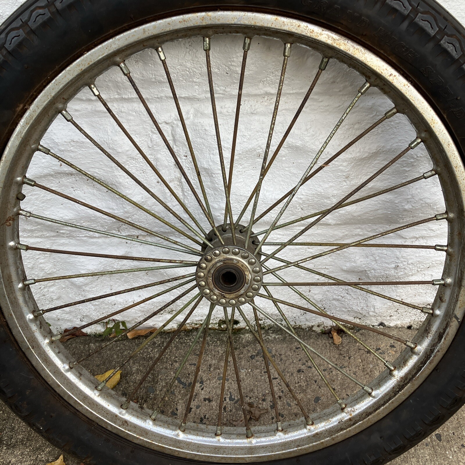 Vintage 19 X 3 Radial Laced Spool Hub Chopper Wheel Takasago Excel | eBay