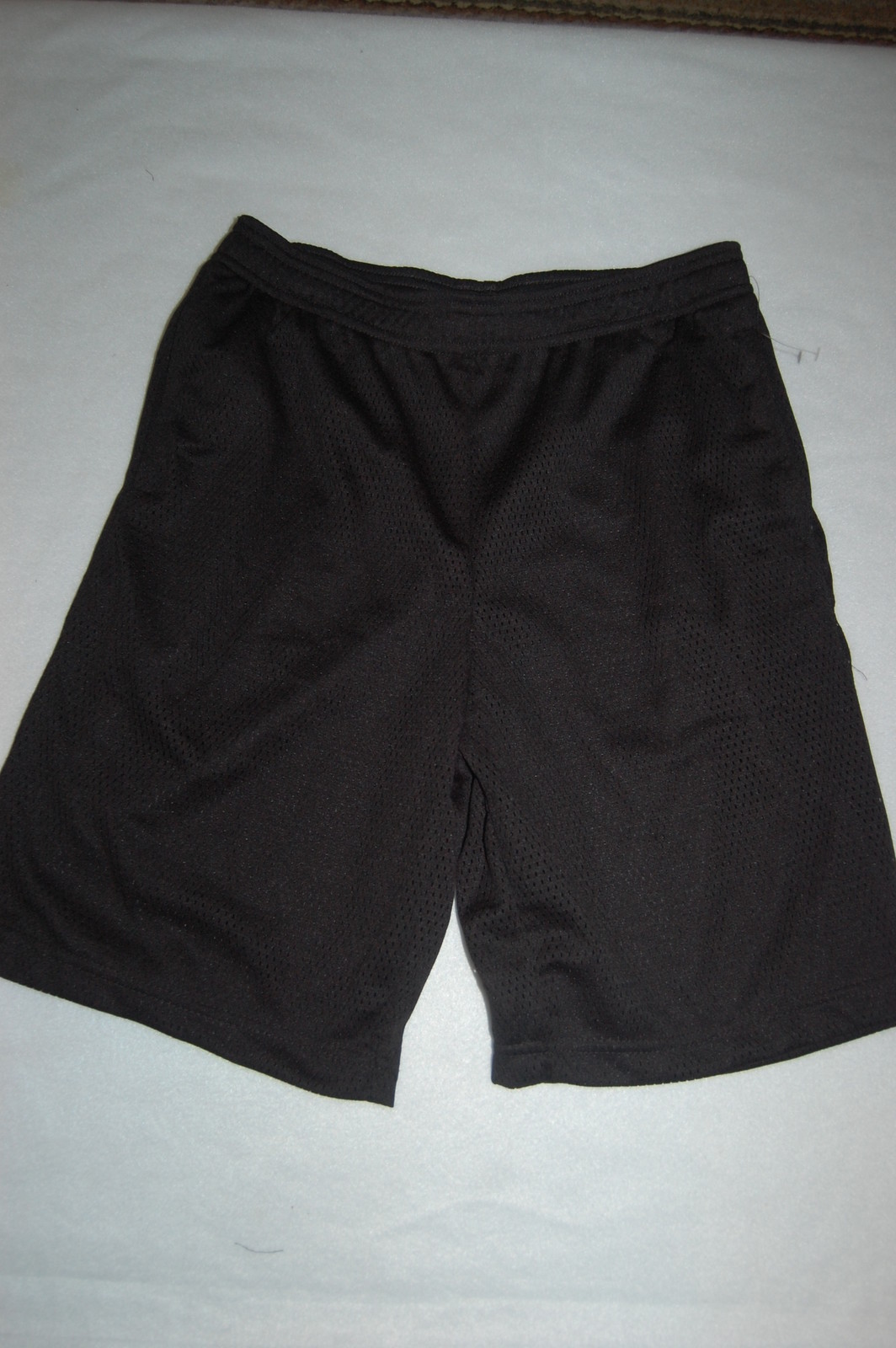 Boys BLACK ATHLETIC SHORTS Netted TWO POCKETS Size M 8-10 | eBay