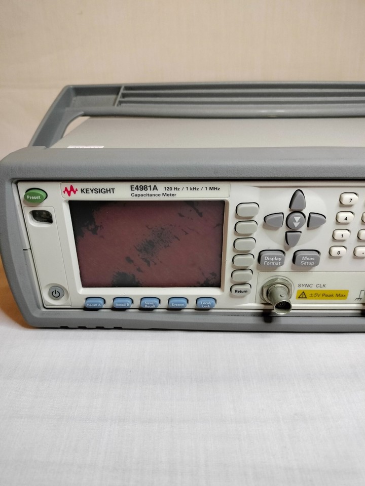 Keysight E4981A 120Hz/1kHz/1MHz Capacitance Meter OPT 001 S/N ...