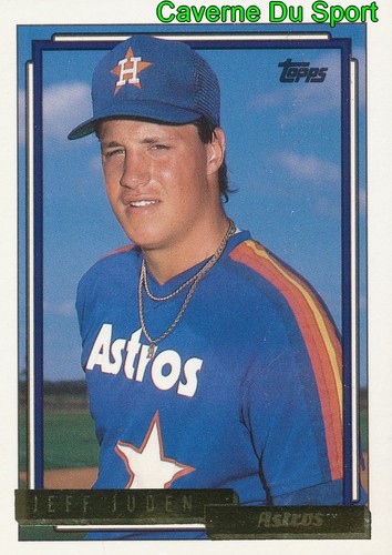 034 JEFF JUDEN P ASTROS TOPPS GOLD BASEBALL CARD 1992 | eBay