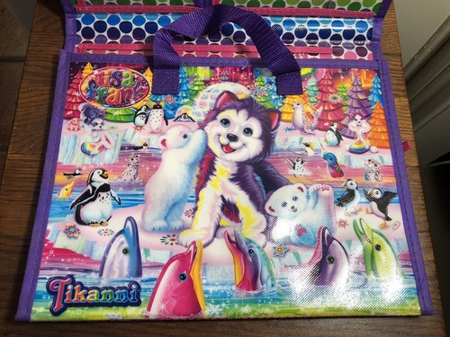 LISA FRANK 2022 Tri-Fold Portfolio TIKANNI Husky Plastic-Covered 10 x ...