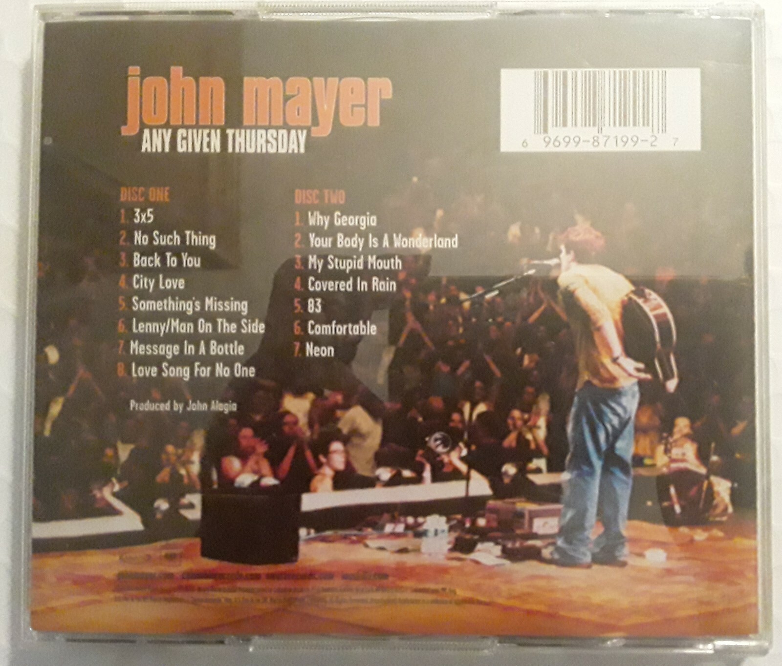Any Given Thursday by John Mayer (CD, Feb-2003, 2 Discs)-Very little ...