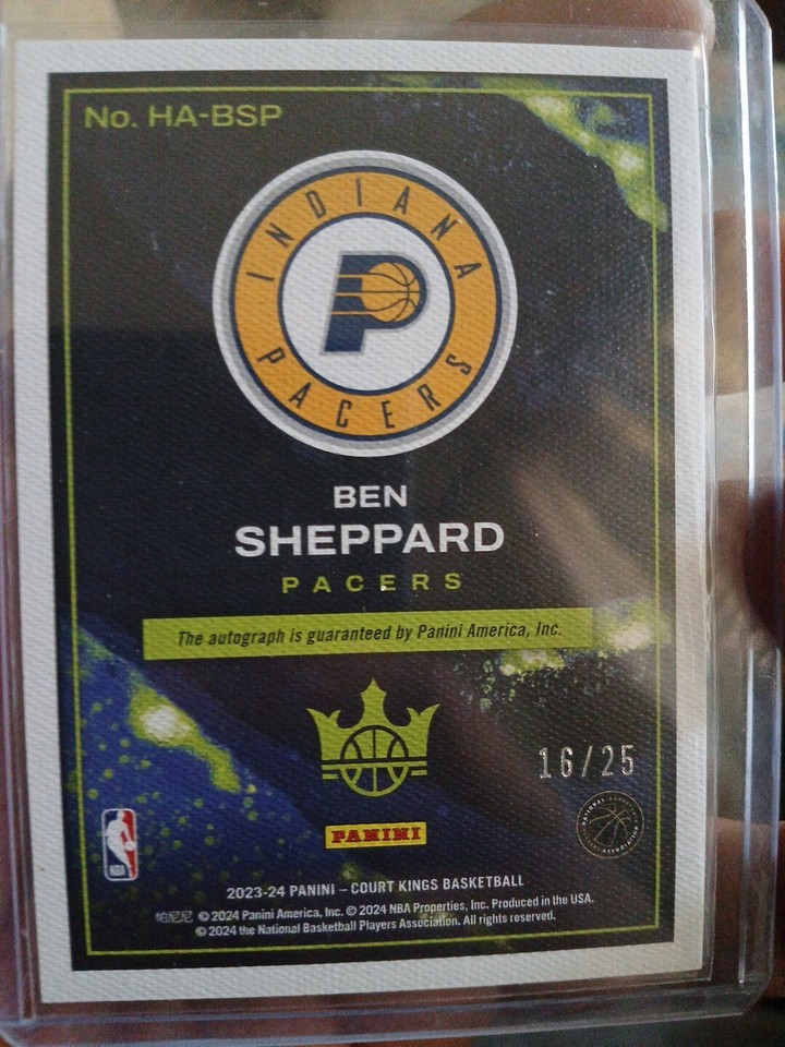 Ben Sheppard Heir Apparent Autographed Court Kings RC SP #'d- 16/25 | eBay