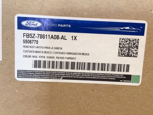2017-2019 Ford Explorer OEM Front Head Rest Assembly FB5Z-78611A08-AL ...