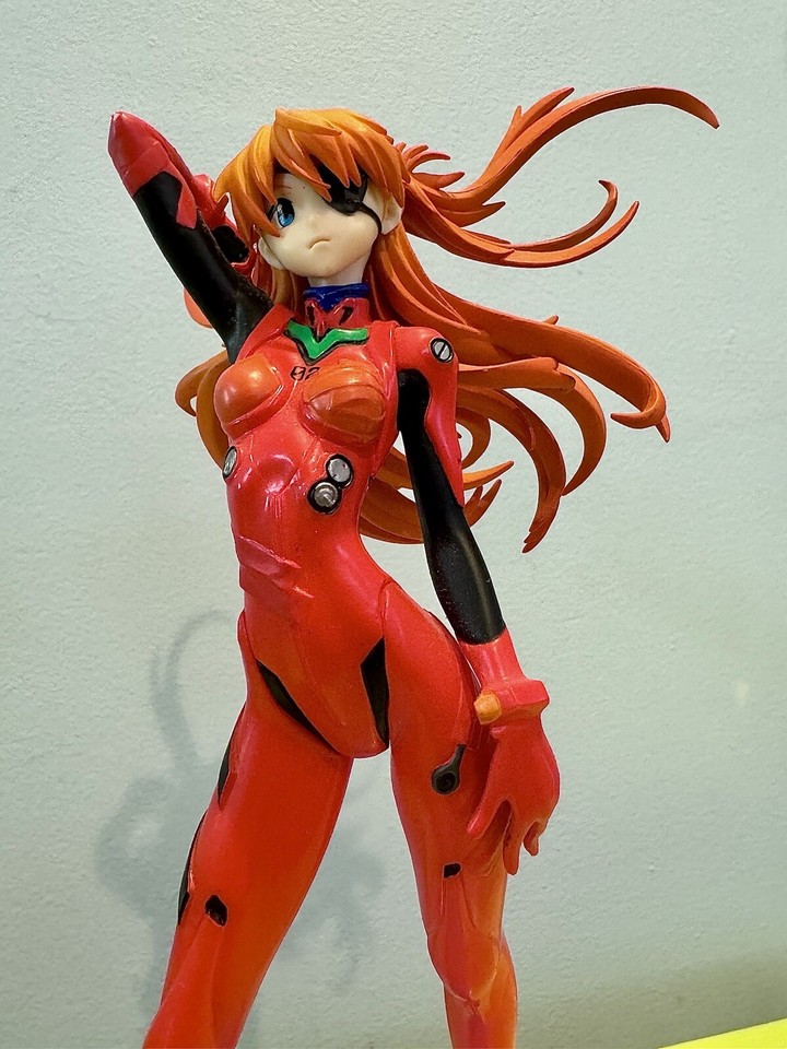 Evangelion Figure - 2012 Asuka Langley w/ Eye Patch - Sega PM 8" Statue ...