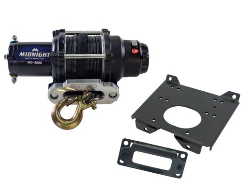 Viper 50 Ft Winch 3000 lb Black w/ Mount For Polaris RZR Trail 570 2015 ...