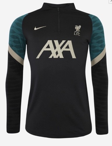 LIVERPOOL FC NIKE LFC DRILL ZIP TOP BLACK GREEN MEN’S LARGE 2022 RARE ...