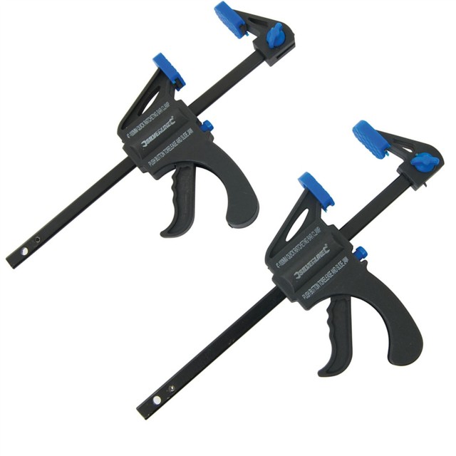 Silverline 250108 100mm Mini Clamps 2pk Plus Tape Measure for sale ...