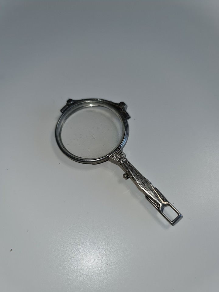 Antique lorgnette folding opera reading eye glasses spectacles metal ...