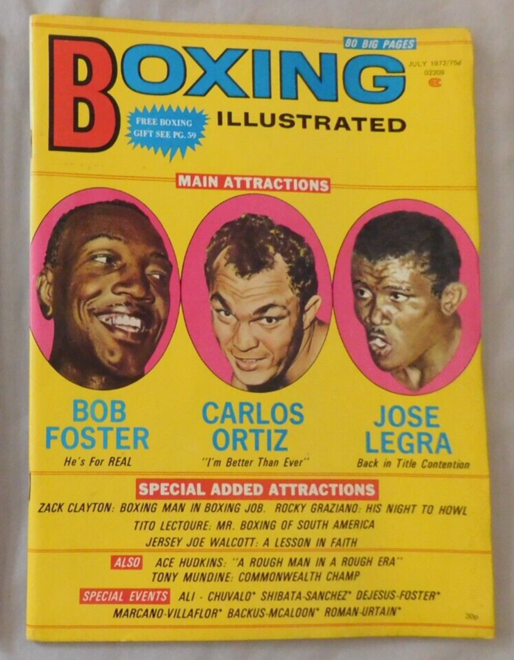 July 1972 Boxing Illustrated Bob Foster Carlos Ortiz Jose Legra Ex++ | eBay