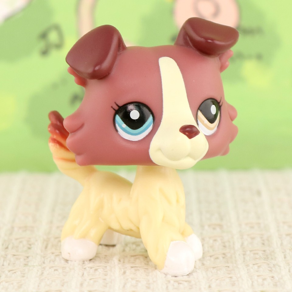 minilpsshop lps Collie #1262 LPS Figure Red Dog Nintendo Different Eyes ...