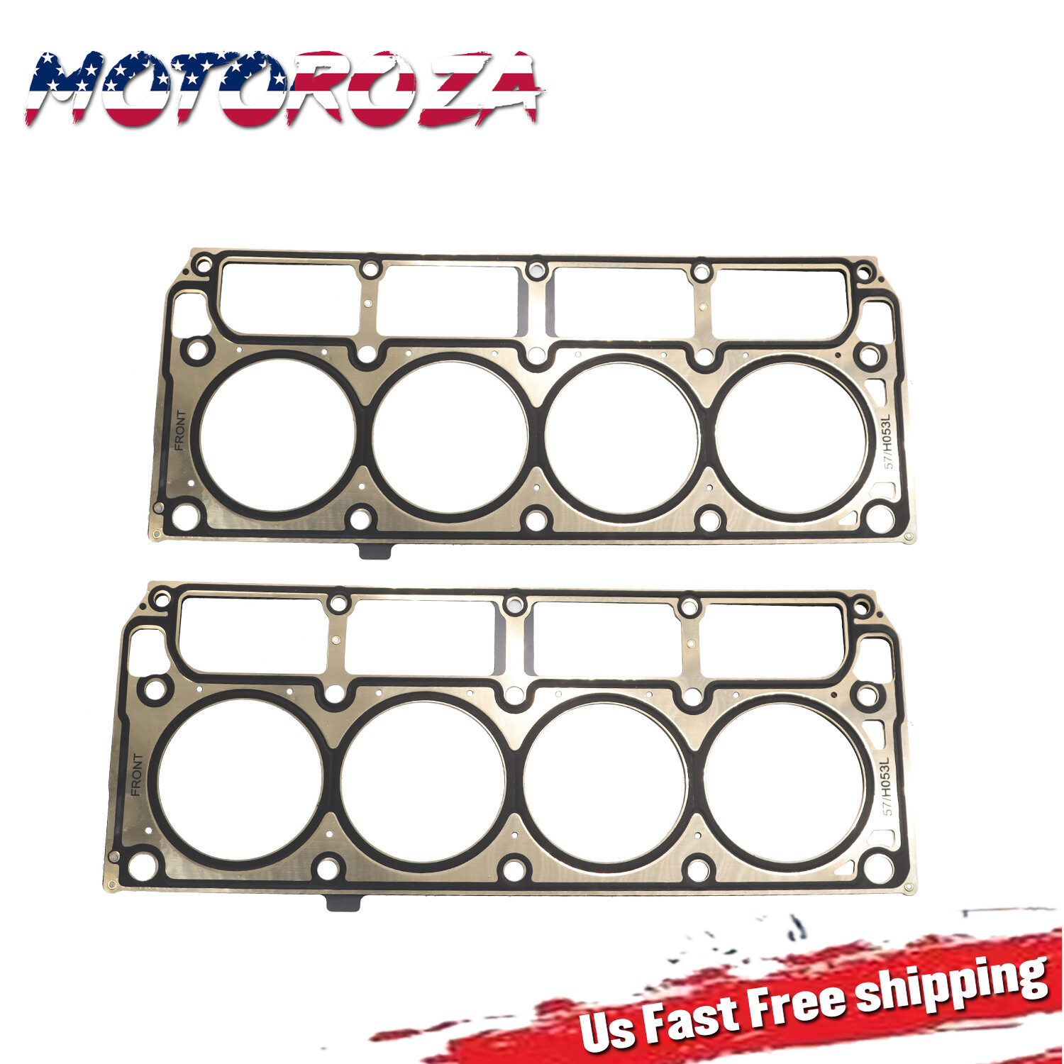 2X MLS Cylinder Head Gaskets Set 12589226 For GM Chevy 5.3L 4.8L 5.7L ...