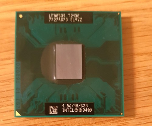 Processor CPU Mobile Intel Pentium T2130 1.86 GHz 533 MHz SL9VZ Socket ...