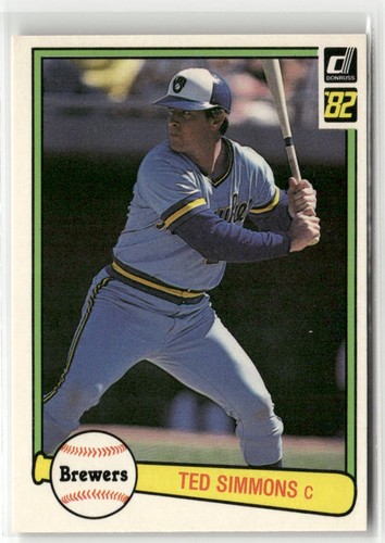 1982 Donruss #106 Ted Simmons Milwaukee Brewers | eBay