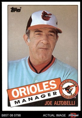 1985 Topps #574 Joe Altobelli Orioles MANAGER 6 - EX/MT | eBay