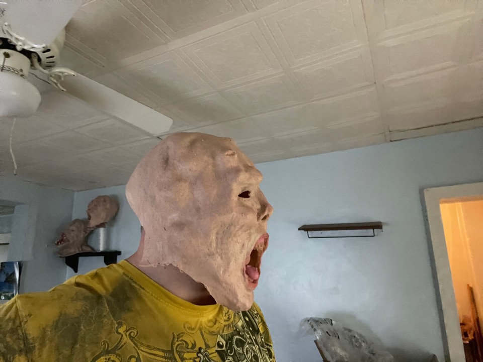 Scary Halloween monster mask altered states deformed | eBay