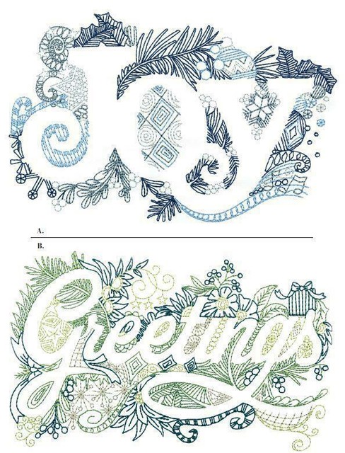 Negative Space Christmas Anita Goodesign Machine Embroidery Design CD ...