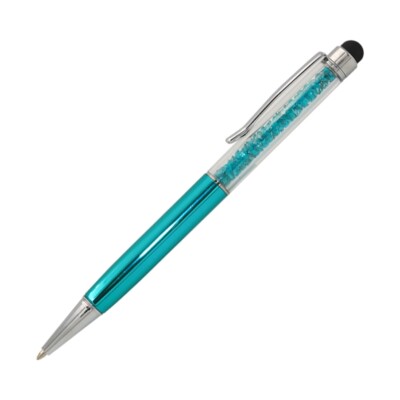 Crystal Stylus Ball Point Pen - Aqua | eBay