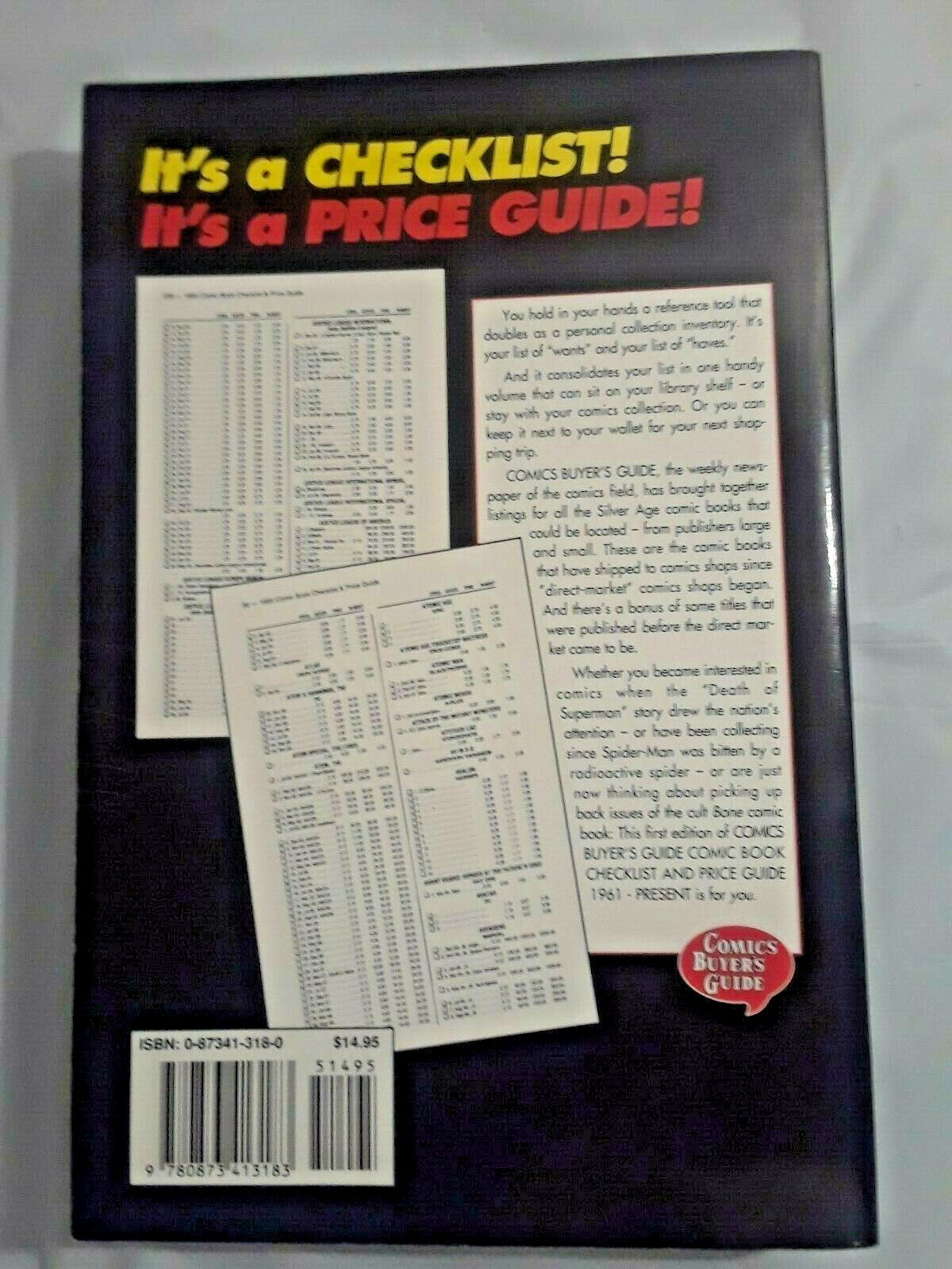 1995 Comic Book Checklist and Price Guide : 1961 to 1995 9780873413183 ...
