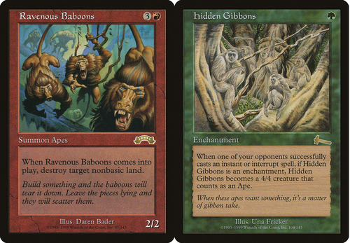 Kibo, Uktabi Prince MONKEY APE TRIBAL Artifact Magic MTG Custom ...