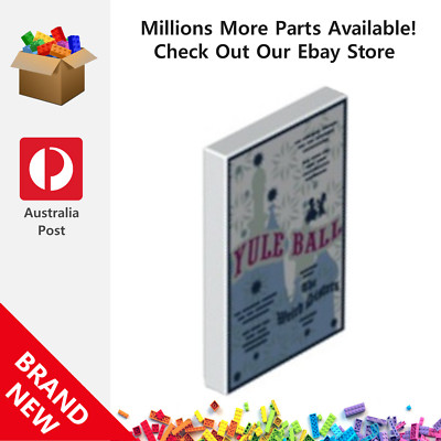 Genuine LEGO™ White 2 x 3 with HP 'YULE BALL' Invitation Tiles 26603 ...