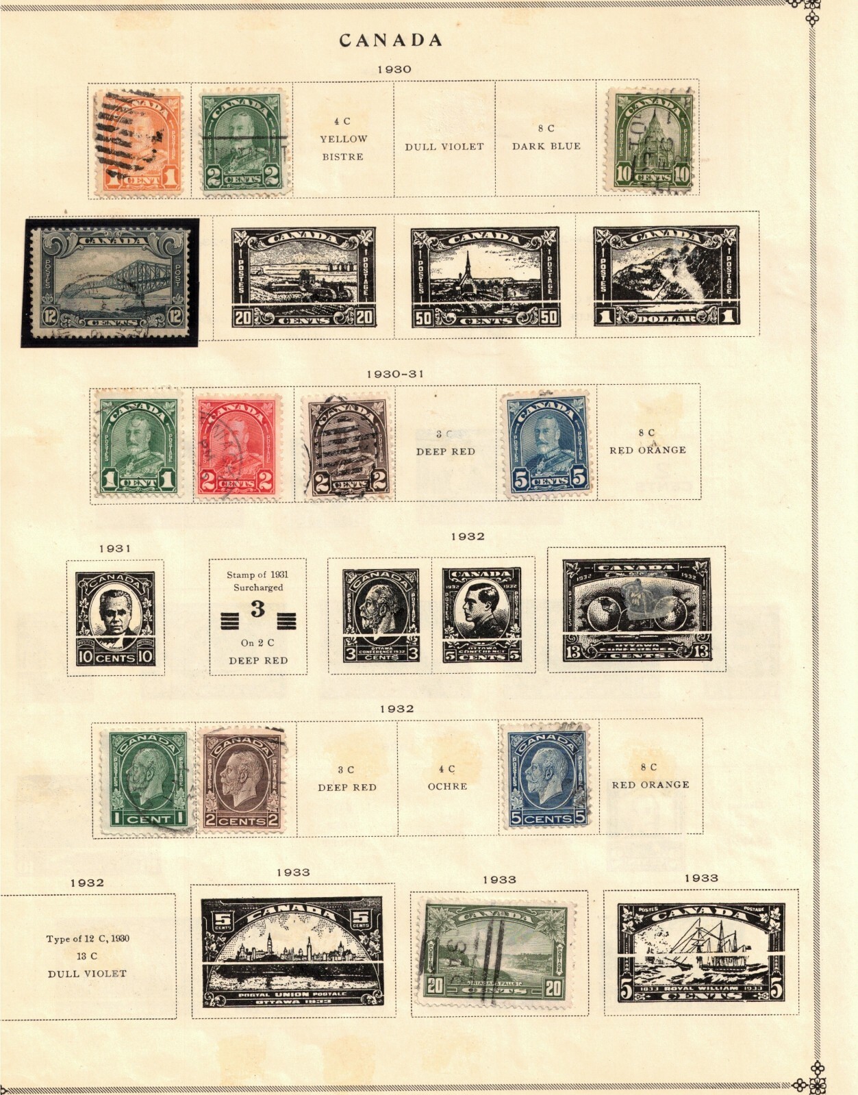 Canada Collection page containing 24 Canadian stamps | eBay