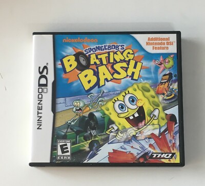 Nintendo DS DSi Lite 2DS XL 3DS SpongeBob's Boating Bash (COMPLETE ...