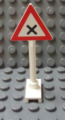LEGO Classic Road Sign Dangerous Intersection | eBay