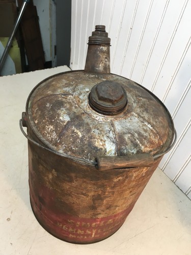Vintage 1940s SINCLAIR ,PENNSYLVANIA MOTOR OIL 5 gal. Tin Can Garage ...