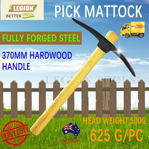 15inch Pick Mattock Gardening Hoe Digging Outdoor Woodhandle 625g Heavy ...