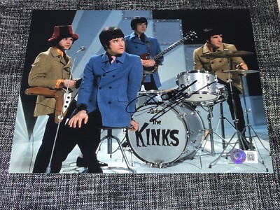 MICK AVORY SIGNED AUTOGRAPH 8X10 PHOTO THE KINKS DRUMMER BECKETT BAS ...