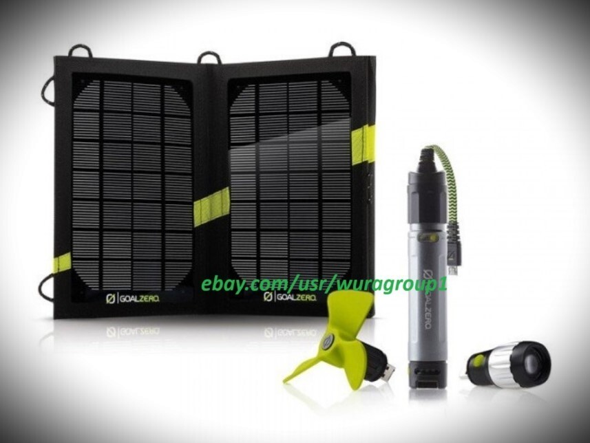 Goal Zero Switch 10 Power Bank Solar Kit and Nomad 7 Solar Panel | eBay