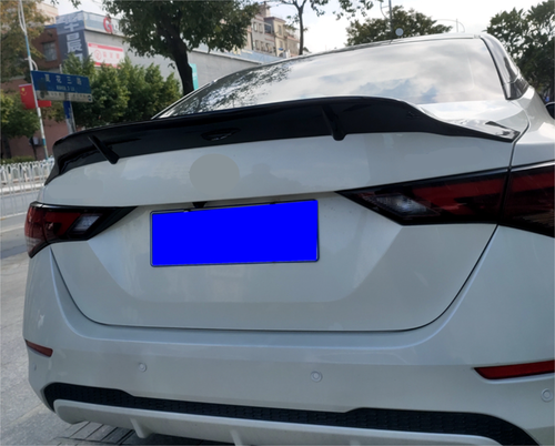 Glossy Black ABS Spoiler Wing R Style for 2020-2024 Nissan Sentra Rear ...