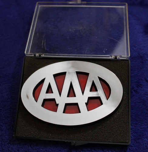 NOS AAA Emblem Bumper License Plate Topper Grille Badge Accessory Mopar ...