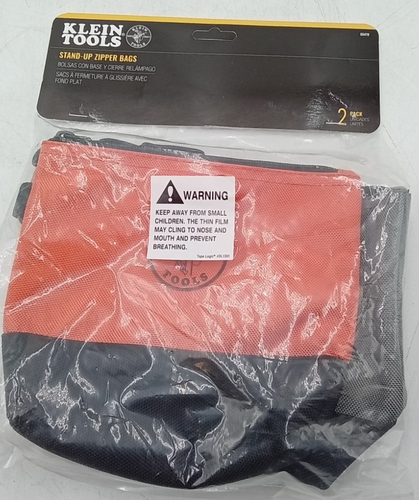 Klein Tools Zipper Bag Stand Up Tool Pouch 2-Pack NEW | eBay