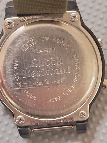 Men's Vintage CASIO G-Shock 1545 DW-5600E Alarm Chrono Watch. New ...