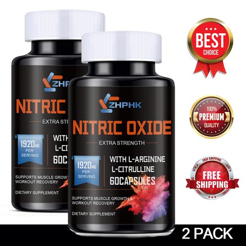 Nitric Oxide L-Arginine Pre Workout+Testosterone Booster,Multivitamin ...