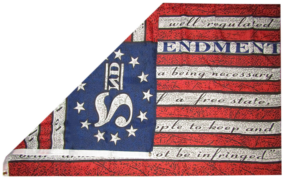 3x5FT 2nd Amendment American USA 13 Star Flag NRA Banner Gun Rights ...