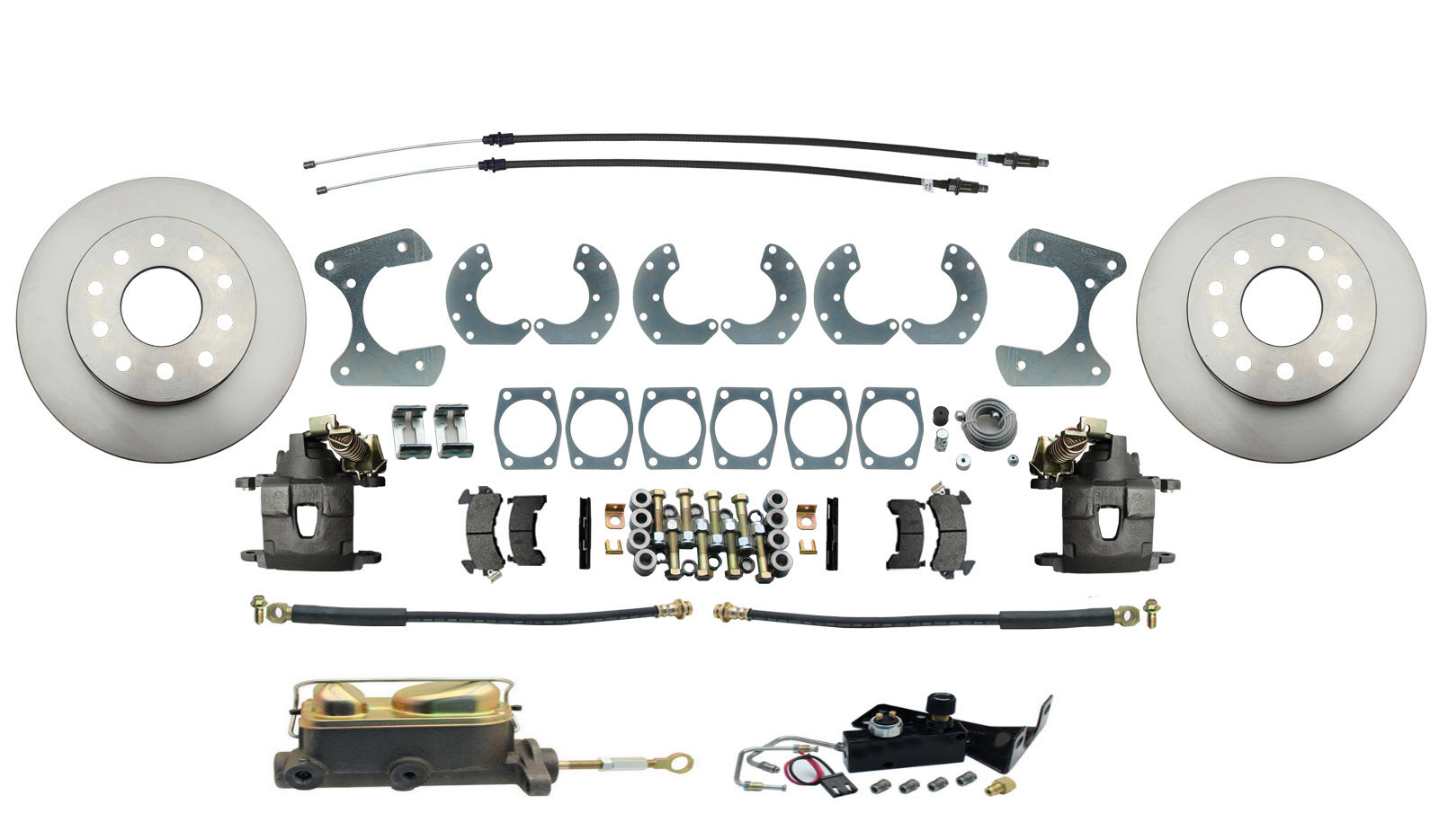 Ford 9" Rear Disc Brake Conversion Kit & Master Cylinder / Adjustable ...