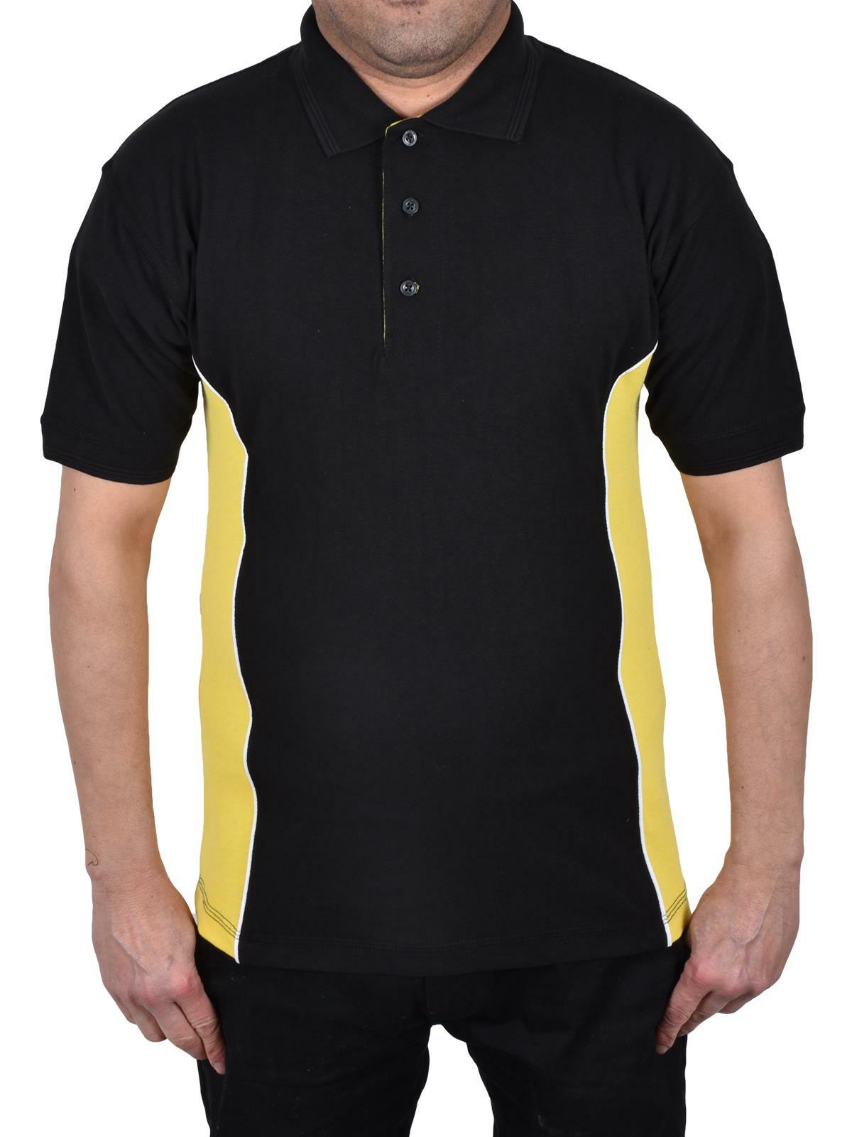 Mens Polo T Shirts Heavy Work Shirt Short Sleeve Tee Polycotton Size XS ...