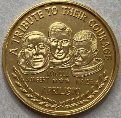 NASA Apollo XIII 13 1970 Arcade Medal Aluminum Token T321 | eBay