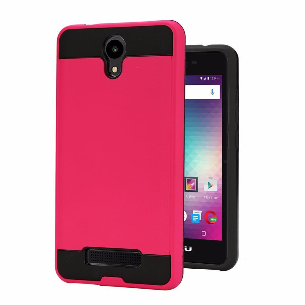 For BLU Studio G2 G 2 S010Q Rugged Hybrid Matte Tough + Soft Gel Case ...