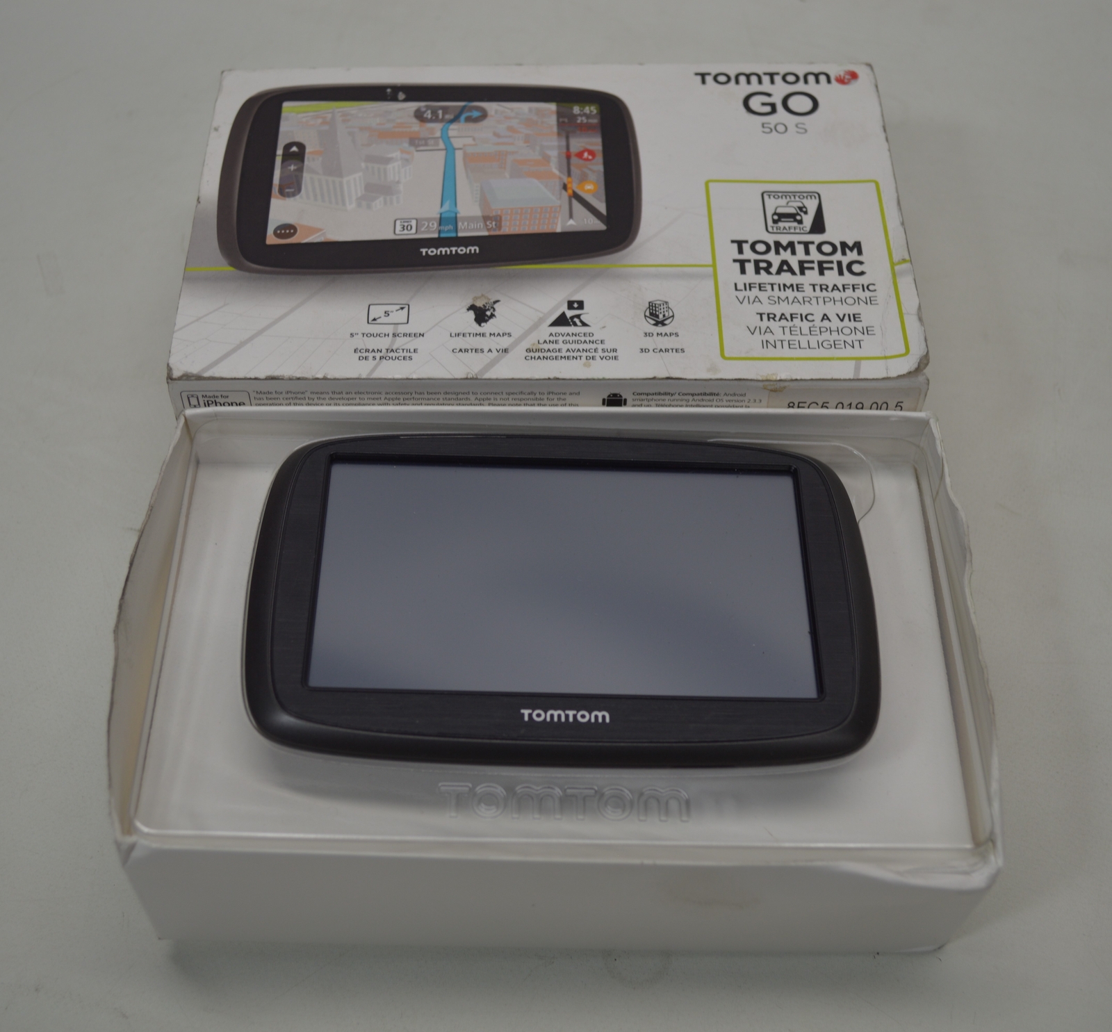 TomTom GO 50 S 5" GPS with Lifetime Map - Black (1FC5.019.00) for sale ...