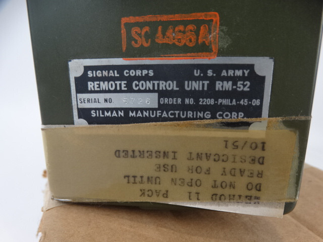US Army Signal Corp Korean War Era RM-261 Remote Control Unit | eBay