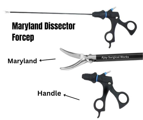 Laparoscopic Long Maryland Dissector 5mmx330mm Surgical Instruments CE ...