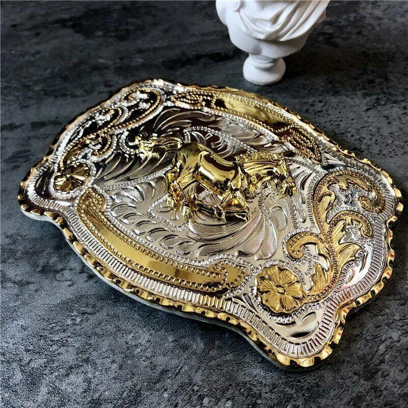 Rock Bull Ride Long Rodeo Huge Rodeo Big Cowboy Texas Shine Belt Buckle ...