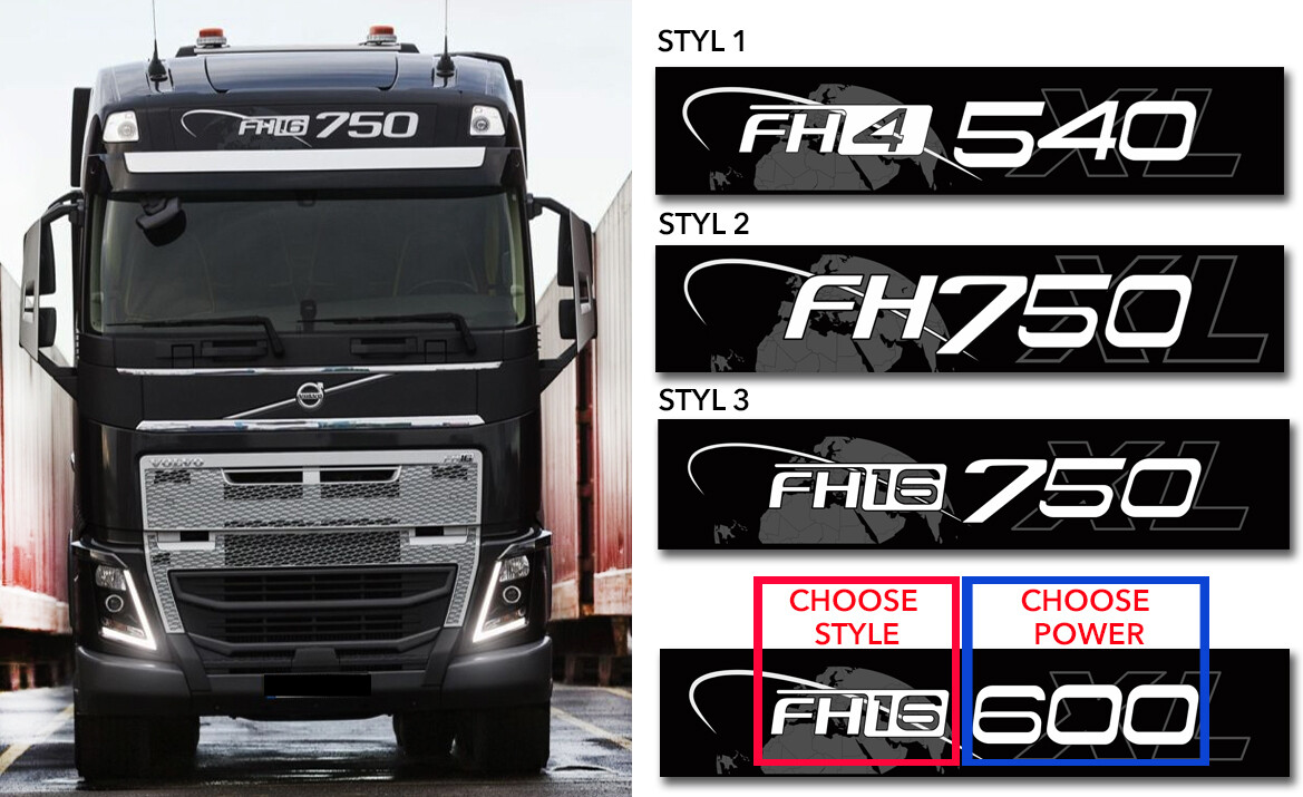 NEW VOLVO GLOBETROTTER FH4 STICKER FOR THE FRONT TOP OF THE ROOF FH | eBay