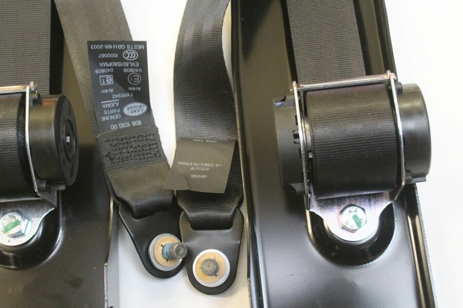 OEM Land Rover Defender rear forward facing seat belts and brackets ...