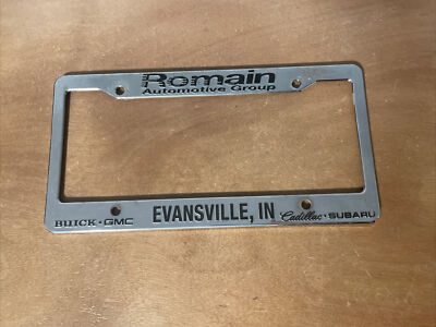 Romain Automotive Group Evansville Indiana License Plate Frame Plastic ...